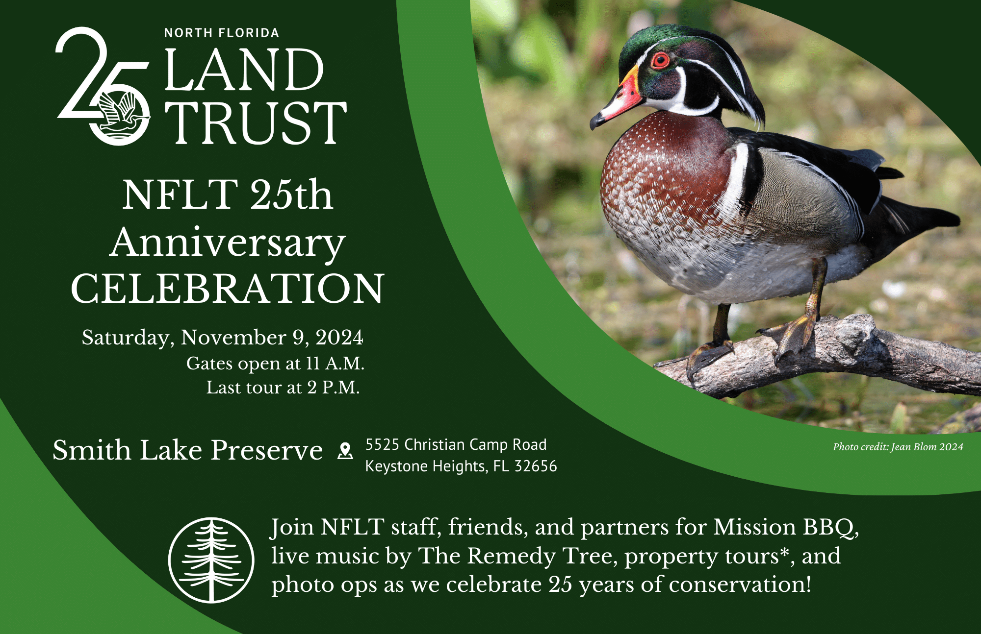 ARCHIVED: NFLT's 25th Anniversary Celebration - North Florida Land Trust
